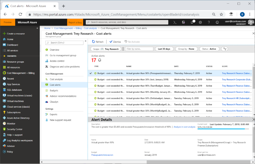 Microsoft 教學：成本警示及帳單告警 - Microfusion 宏庭科技｜雲端服務整合專家